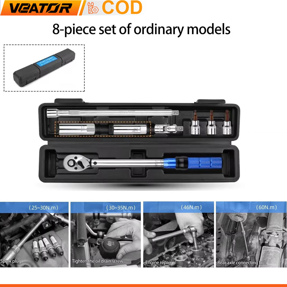 Precision-Adjustable Torque Wrench Dual-Direction Ratchet & Magnetic ...