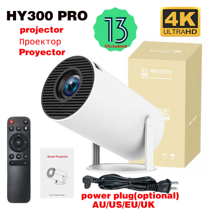 Support4K Short Throw Portable Projector ...