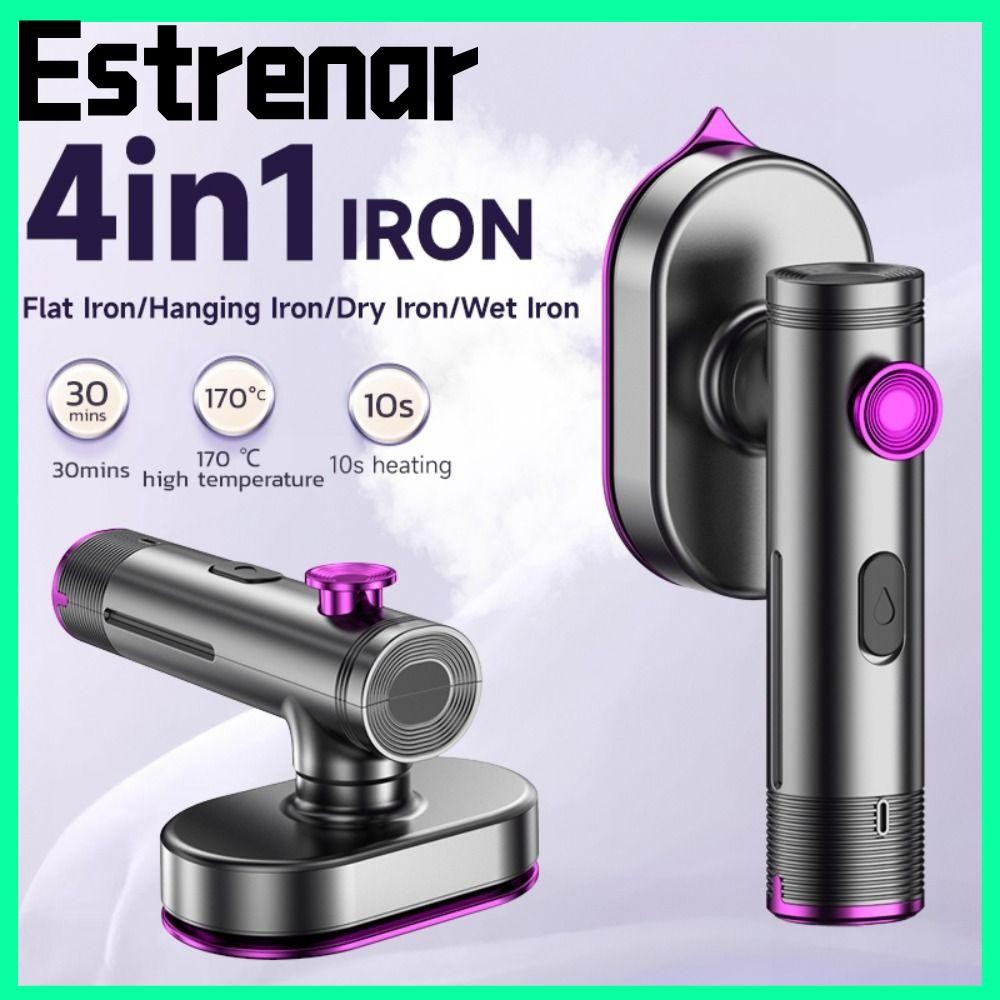 ESTRENAR Electric iron, Rotatable Portable 1000W Iron Steam, 20S Quick ...