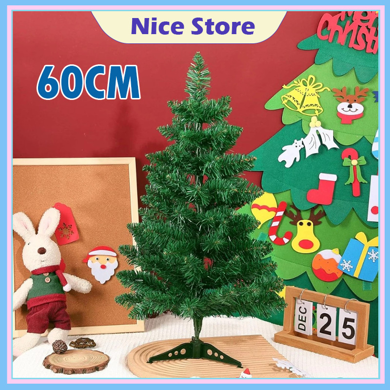 NICE 60CM Christmas Tree Desktop Christmas Decorations Small Pine ...