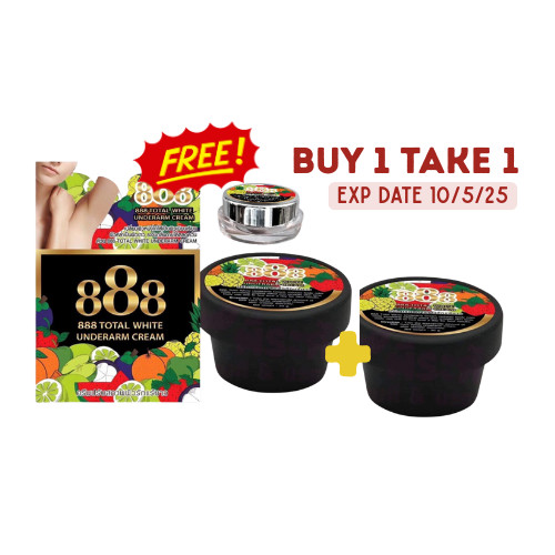 888 Total White Underarm Cream WITH FREE TESTER Whitening Cream ...