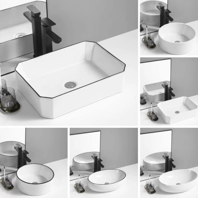 Countertop Basin Balcony Wash Basin Ceramic Wash Basin Single Basin ...