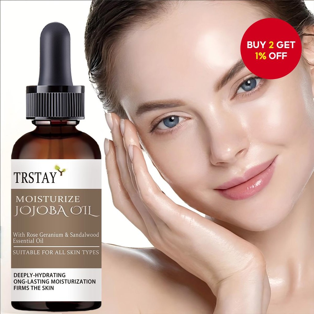 Moisturizing Jojoba Oil Contains Rose Geranium and Sandalwood Essential ...