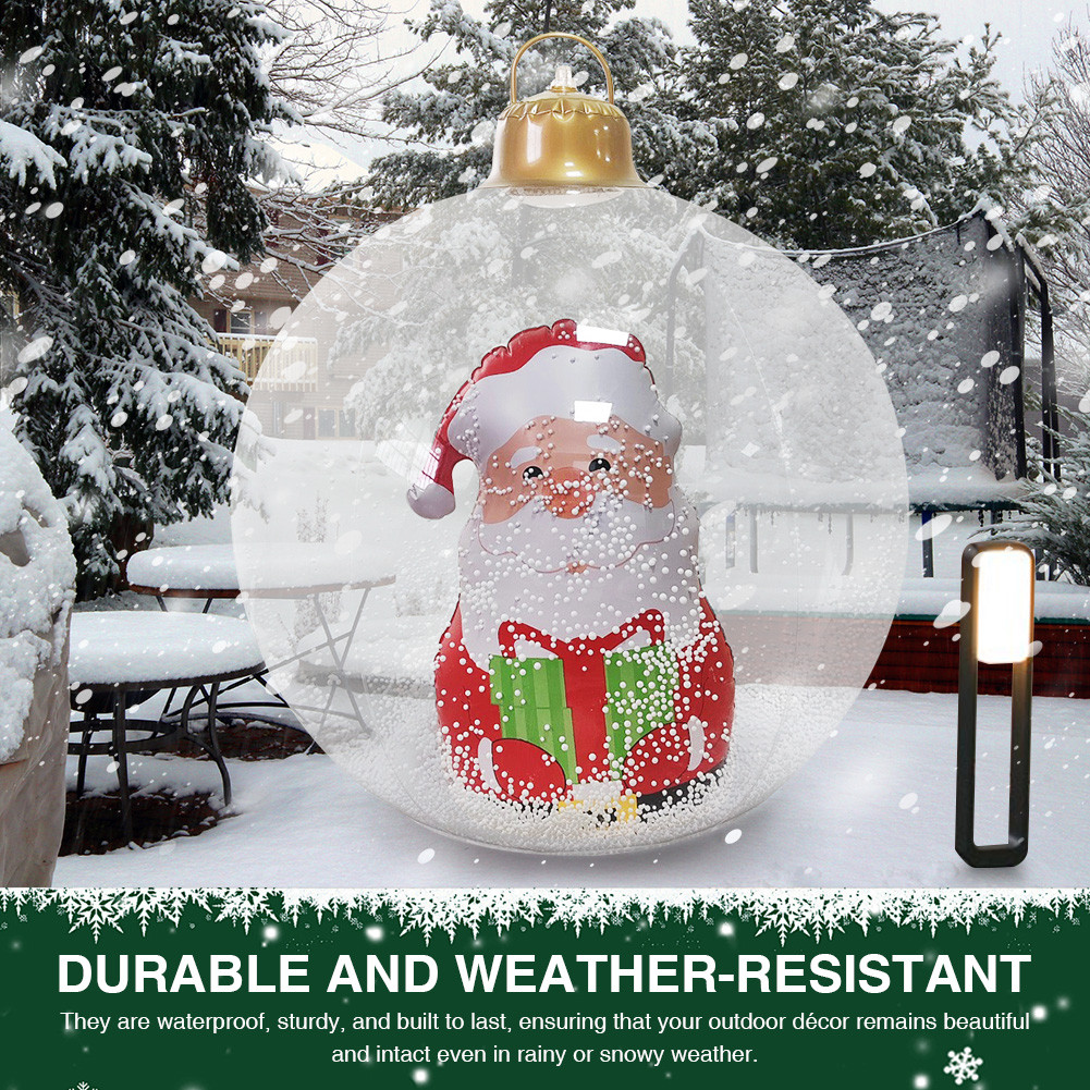 Christmas Luminous Inflatable Decorative Ball with Lights Giant ...
