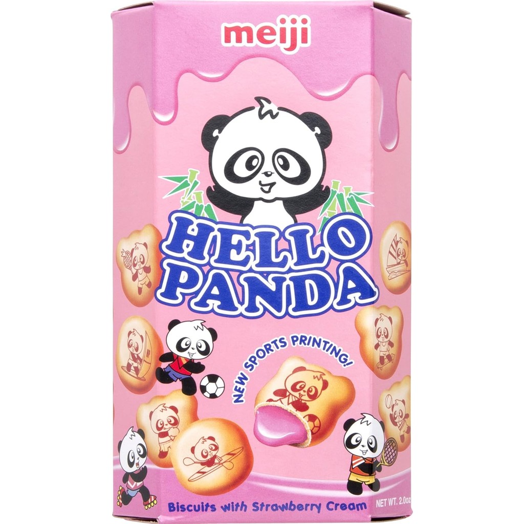 Meiji Hello Panda Biscuit with Strawberry Cream, 2.1 oz FG6D | Shopee ...