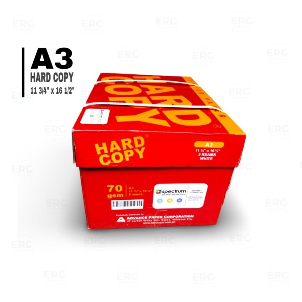 A3 HARD COPY - 70gsm Sub20 Ultra White Bond Paper Coupon Band 500 pcs ...