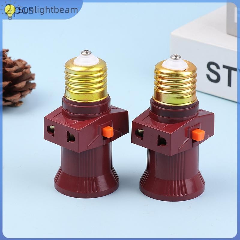 # Light # 2Pcs E27 Screw Bulb Holder Convert To With Switch Lamp Socket ...