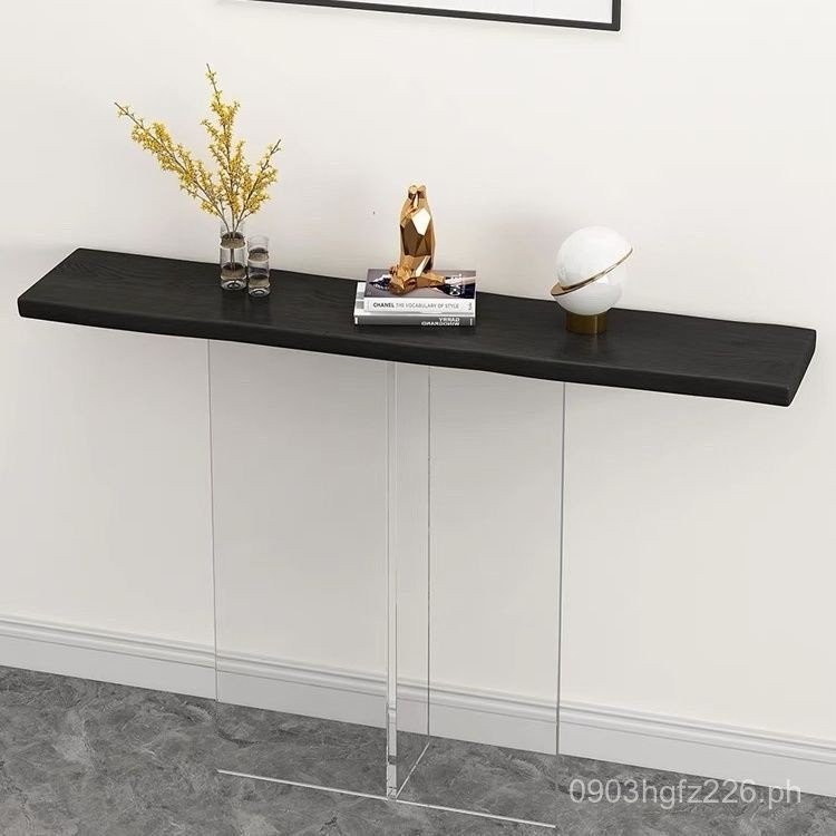 Modern Entryway Table Artistic Acrylic Narrow Edge Wall-Mounted ...