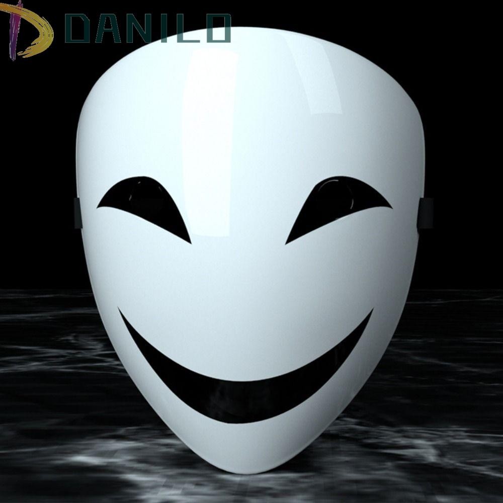 DANILO1 White Anime Mask,|White Cosplay Mask, Funny Full Face ...