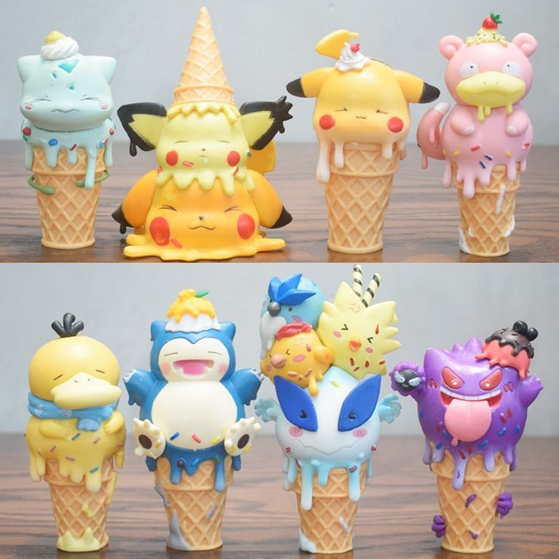 High-Quality Ice Cream Cone Ice Cream Pokémon Doll Pikachu Pokémon ...