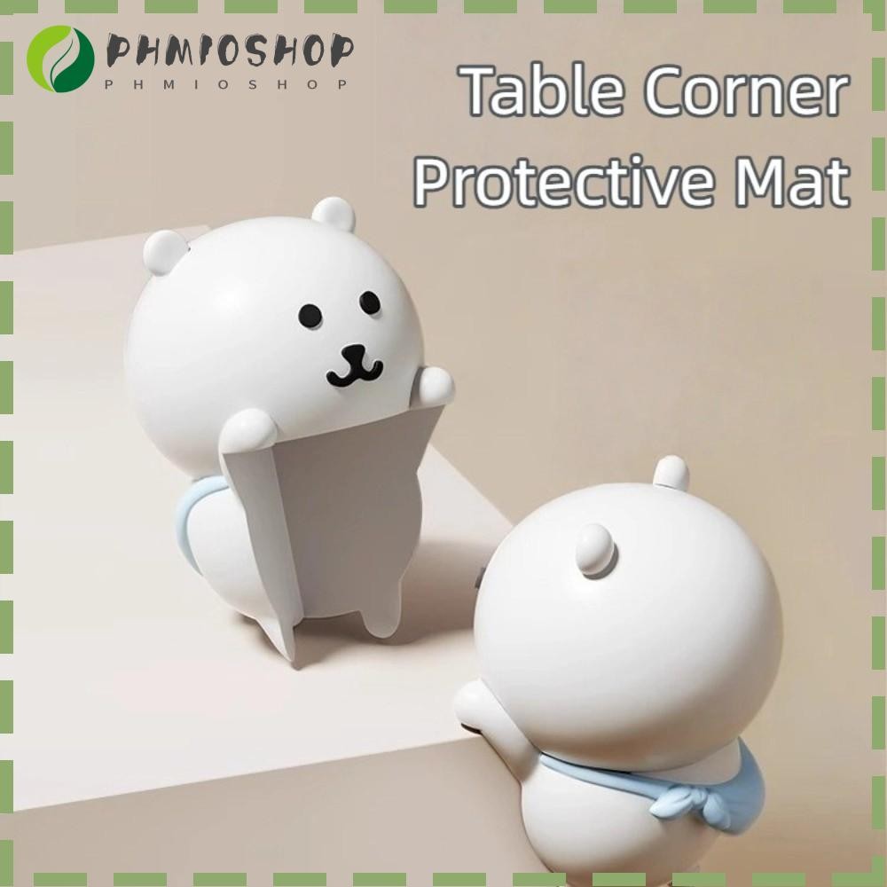 MIOSHOP 1/2pcs Desk Corner Cover, Silicone Cartoon Bear Table Edge ...