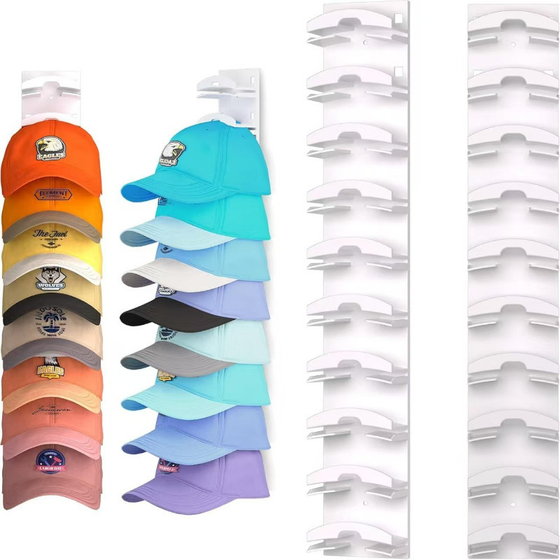 Baseball cap storage rack wall-mounted, no need to punch | Shopee ...