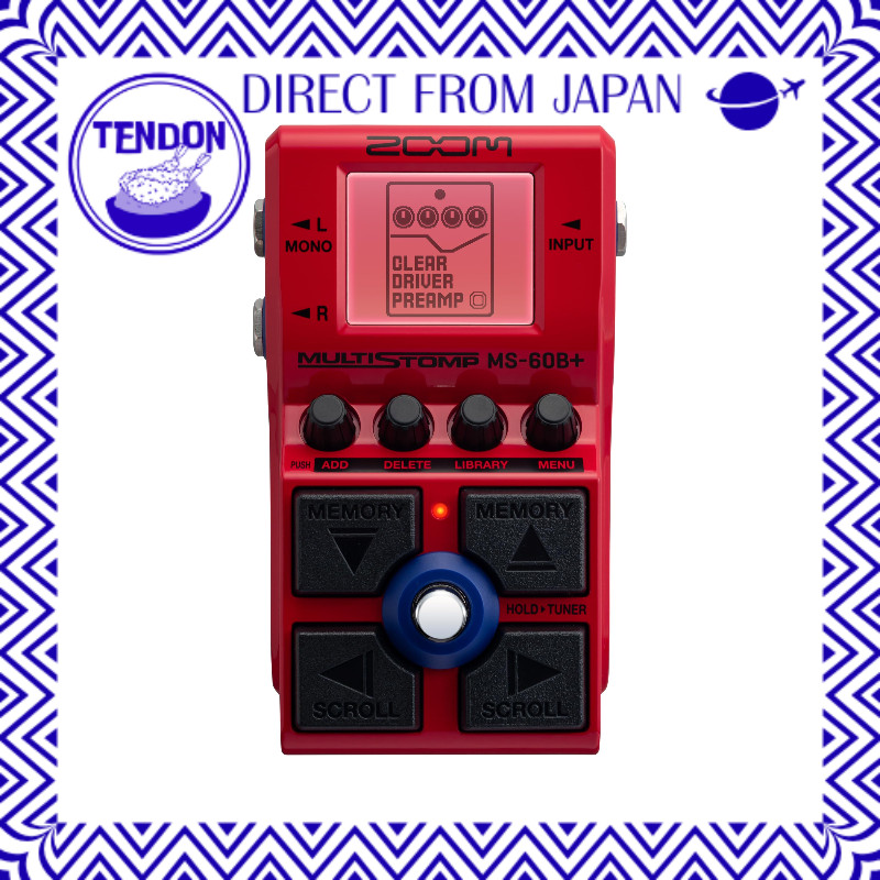 【DIRECT FROM JAPAN】ZOOM MS-60B+ Multi-Stomp Pedal Red for Bass — 97 ...