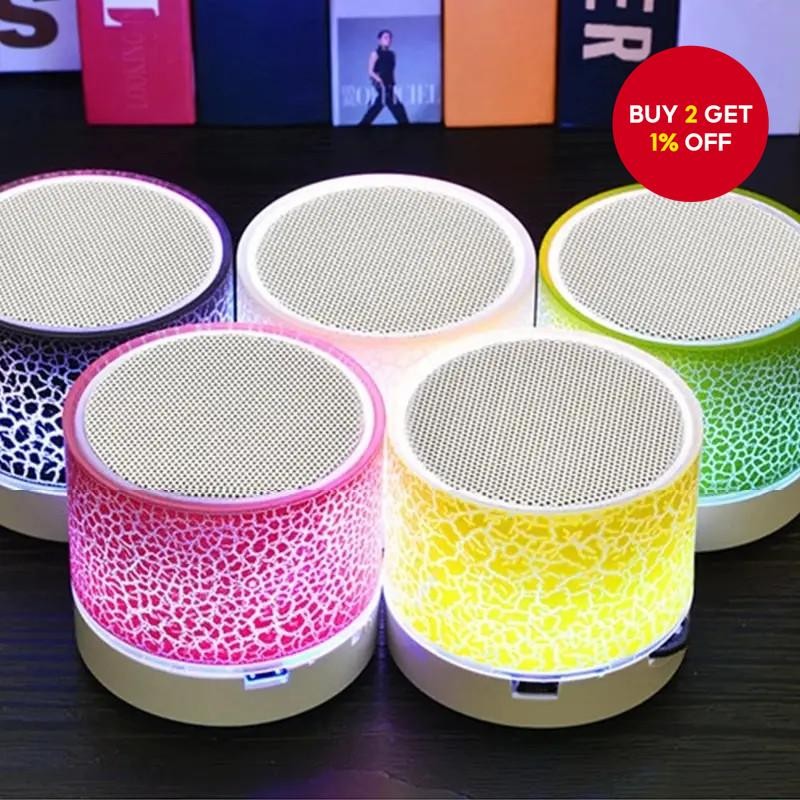 New Bluetooth Mini Speaker with LED Colorful Lights and USB Subwoofer ...