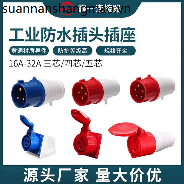 Industrial Aviation Plug 16A 32A 3-Core 4-Core 5-Core Plug Socket ...