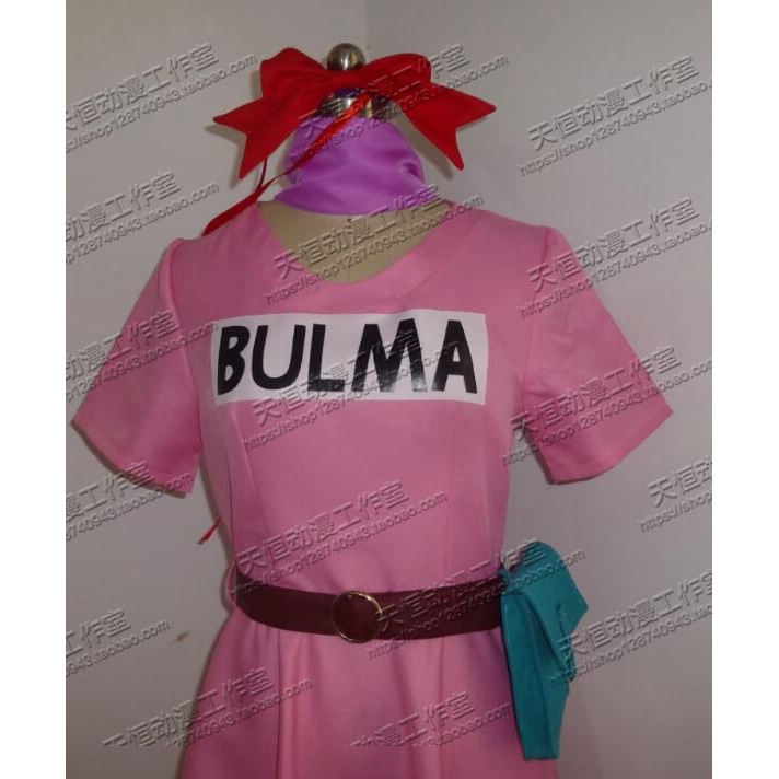 Dragon Ball Z Bulma Costume Anime Halloween Cosplay Female Costume ...