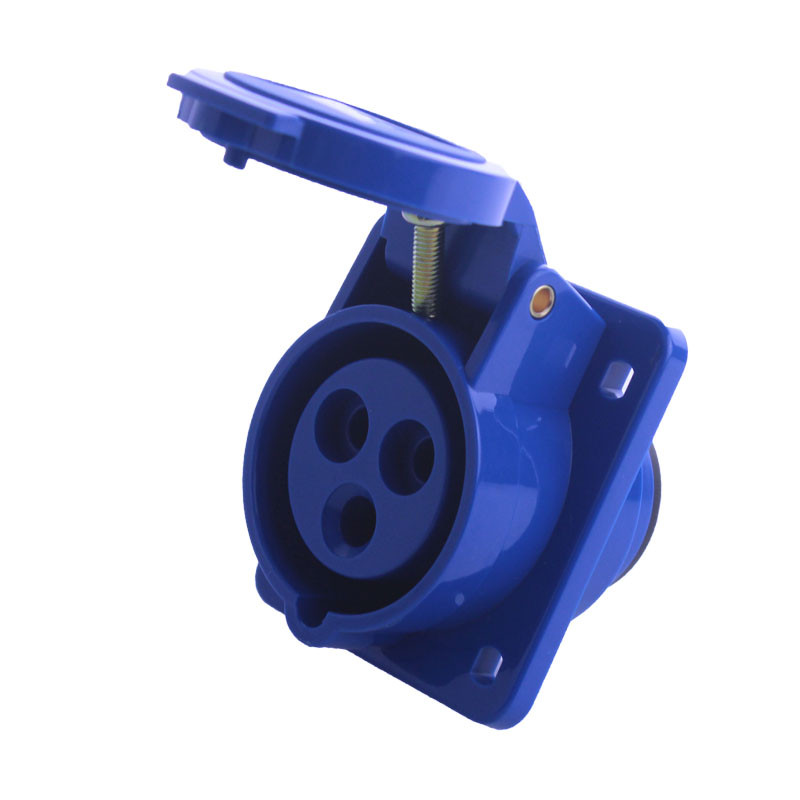 Inclined Socket 3 Cores 4 Cores 5 Holes 16A/32A Waterproof Aviation ...