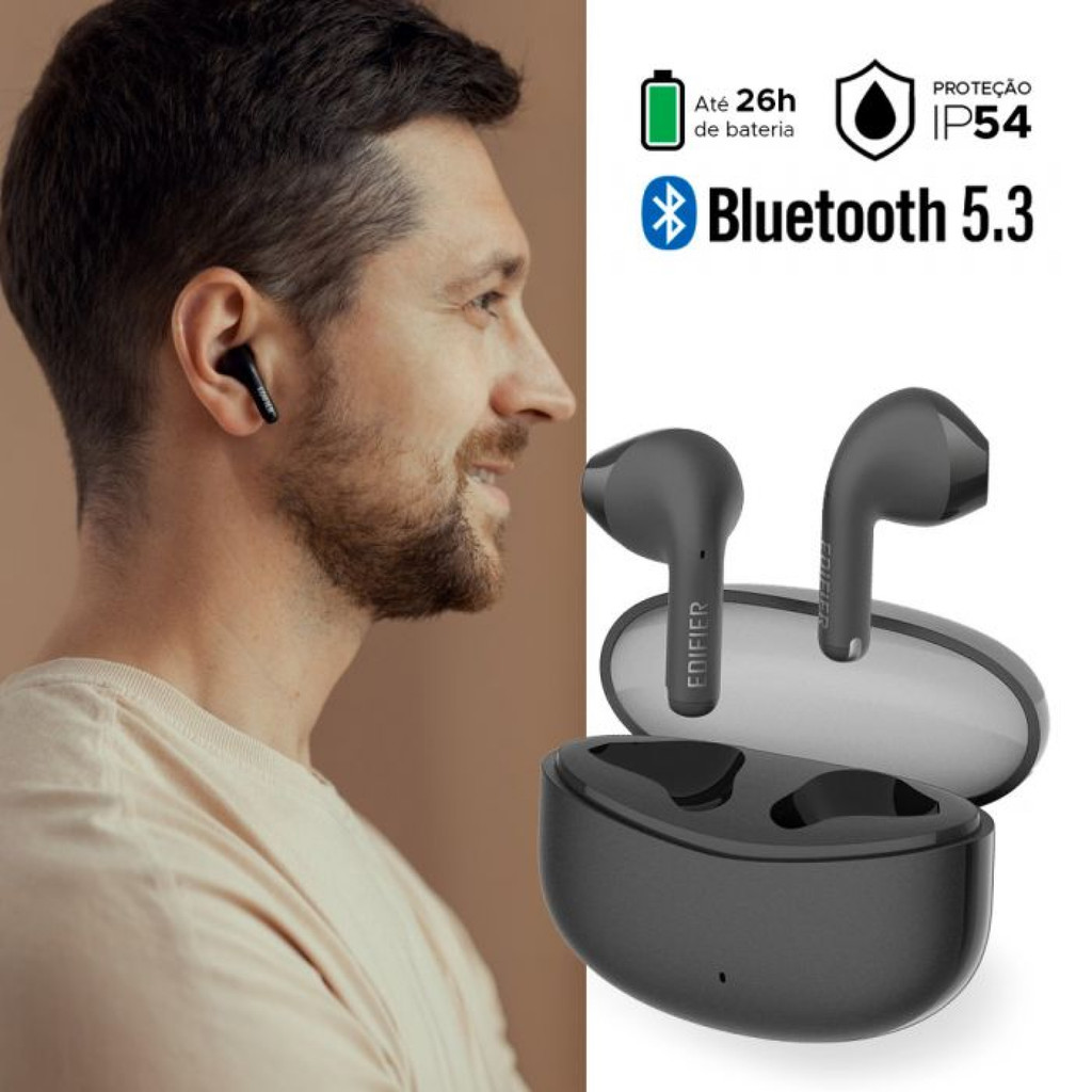 Edifier W110T True Wireless Earbuds Headphones | 26 Hrs of Battery ...