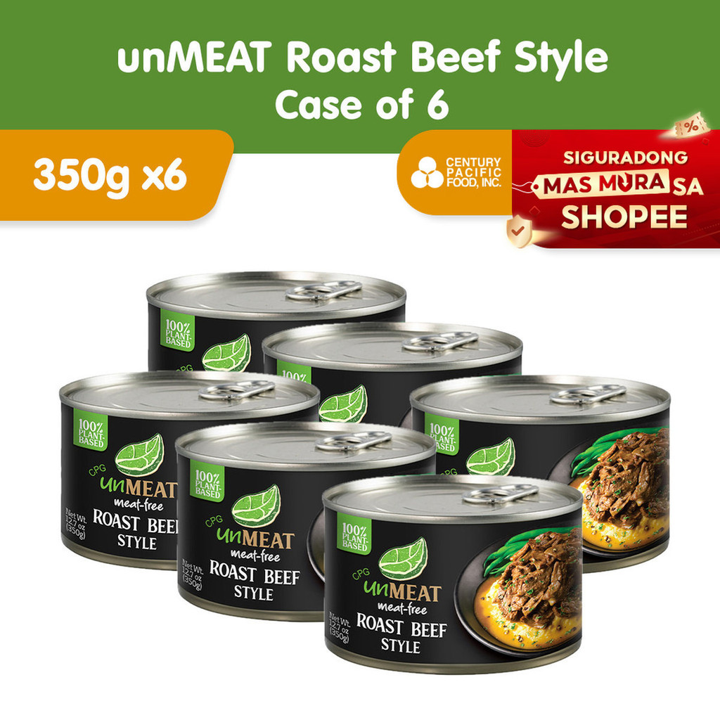 unMEAT Roast Beef Style 350g (Pack of 6pcs) - 100% Plant Based | Shopee ...
