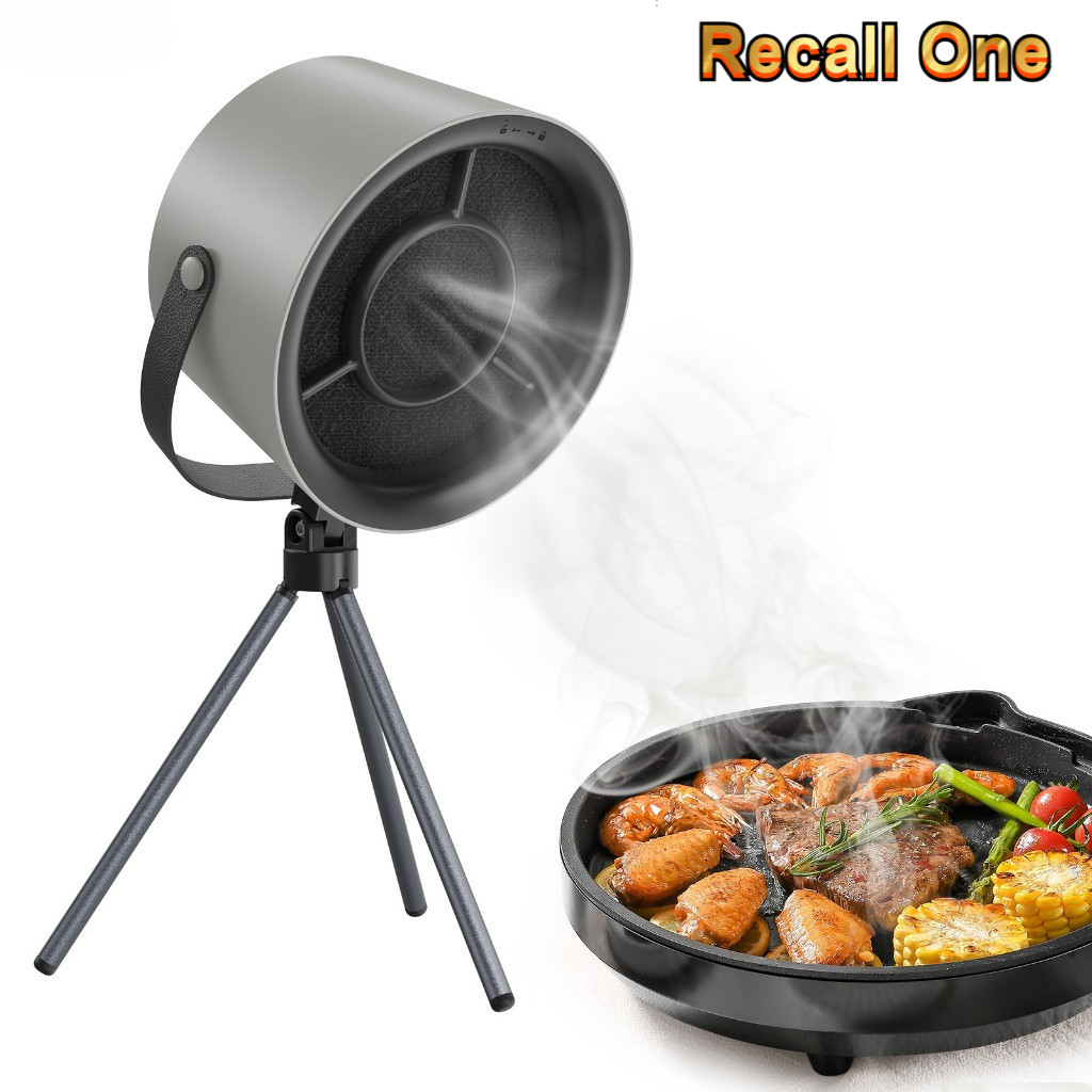 Portable Desktop Range Hood Kitchen Exhaust Fan with 3 Wind Speeds for ...