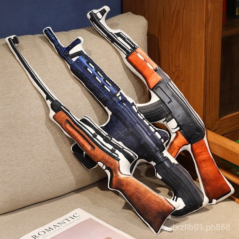Hot Sale Funny Sniper Gun Pillow Plush Toy Pistol Flat Doll Home ...