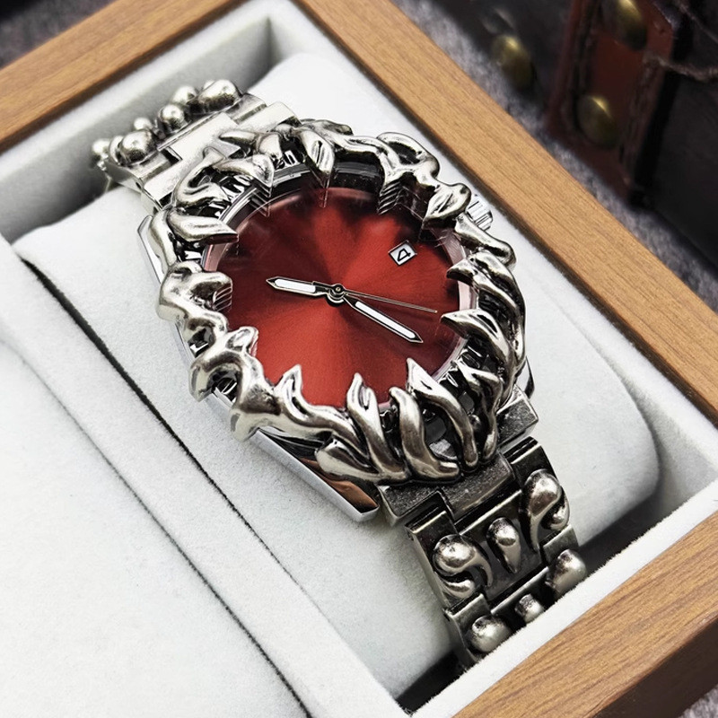 Claw Watch alabaster High-Grade Retro y2k Metallic Irregular High-End ...