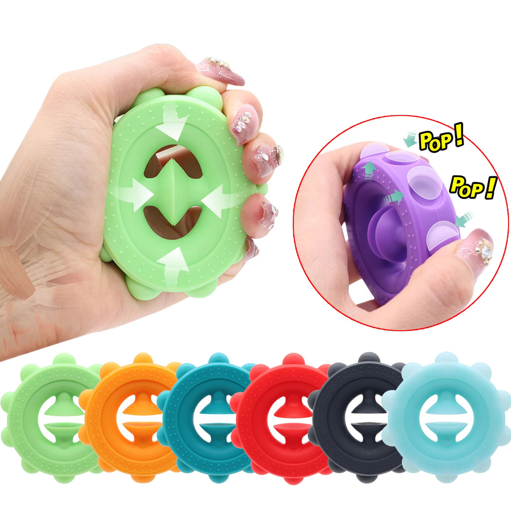 Silicone Finger Hand Gripper: Simple Dimple Fidget Toy for Adult ...