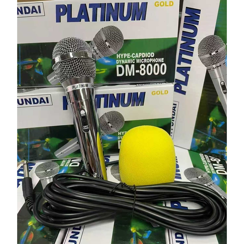 HYUNDAI PLATINUM DM-8000 DYNAMIC MICROPHONE Professional Wired MIC For ...