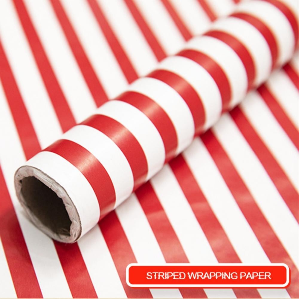 Christmas Wrapping Paper Roll - Mini Roll - 20 Inch x 27inches - Stripe ...