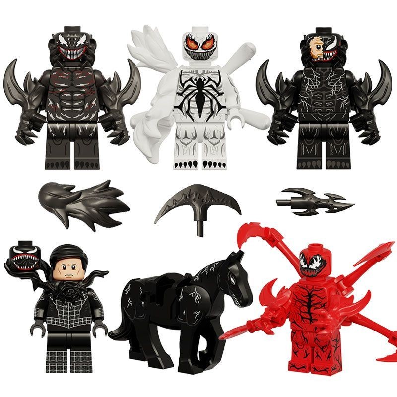 Compatible with Lego Minifigures Venom Spider-Man Serum Massacre Whole ...