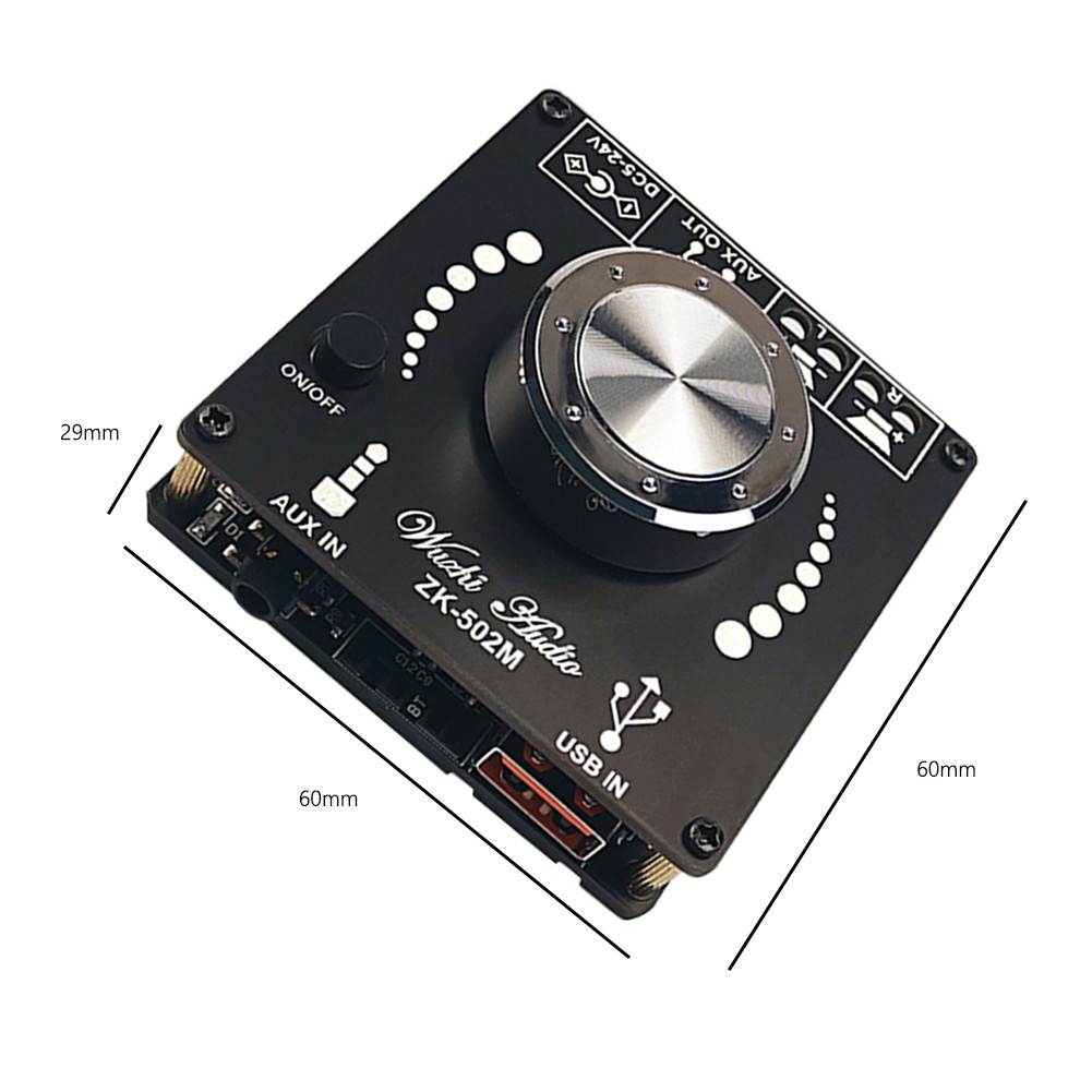 ZK-502M Mini Bluetooth-Compatible 5.0 Power Audio Amplifier Board 50WX2 Stereo | Shopee Philippines