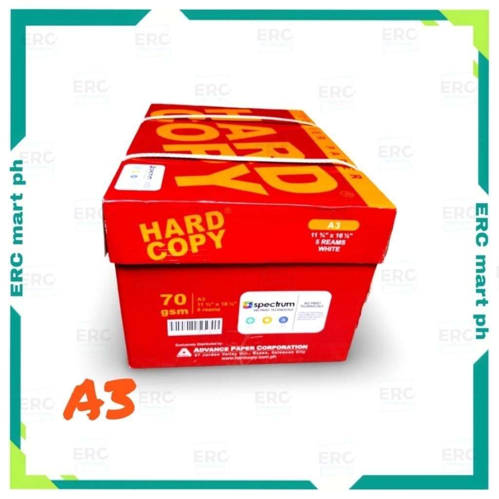 ERC A3 HARD COPY - 70gsm Sub20 Ultra White Bond Paper Coupon Band 500 ...