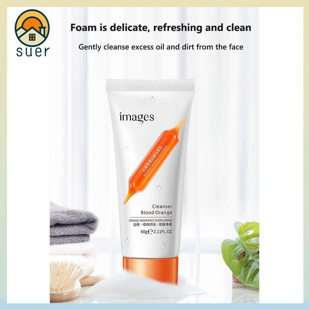 SUDEE Blood Orange Cleanser, 60g Hydration Face Cleanser, Silky Smooth ...