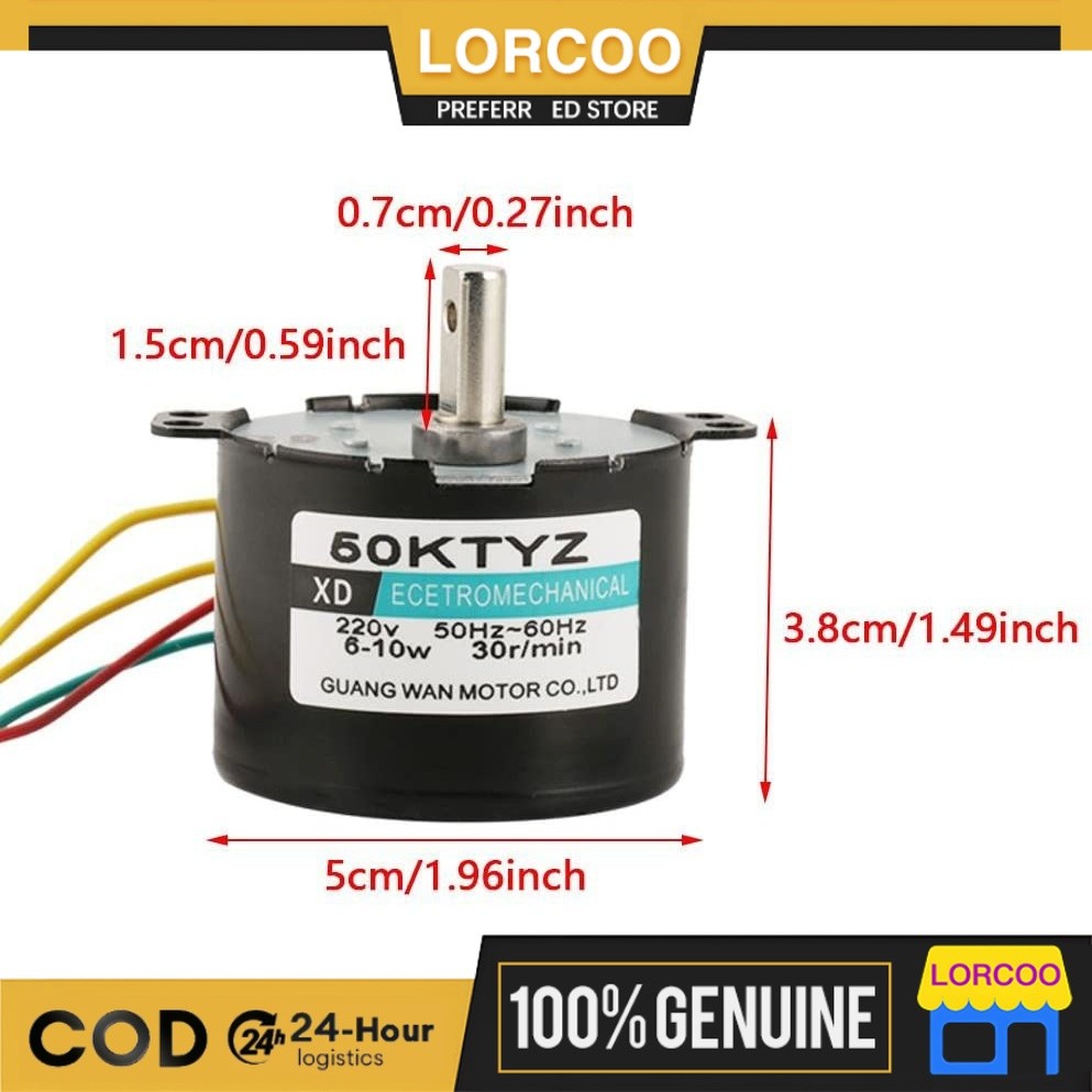 NEW 50KTYZ 220V AC PMSM motors 6W-10W slow reverse gear micro motor ...
