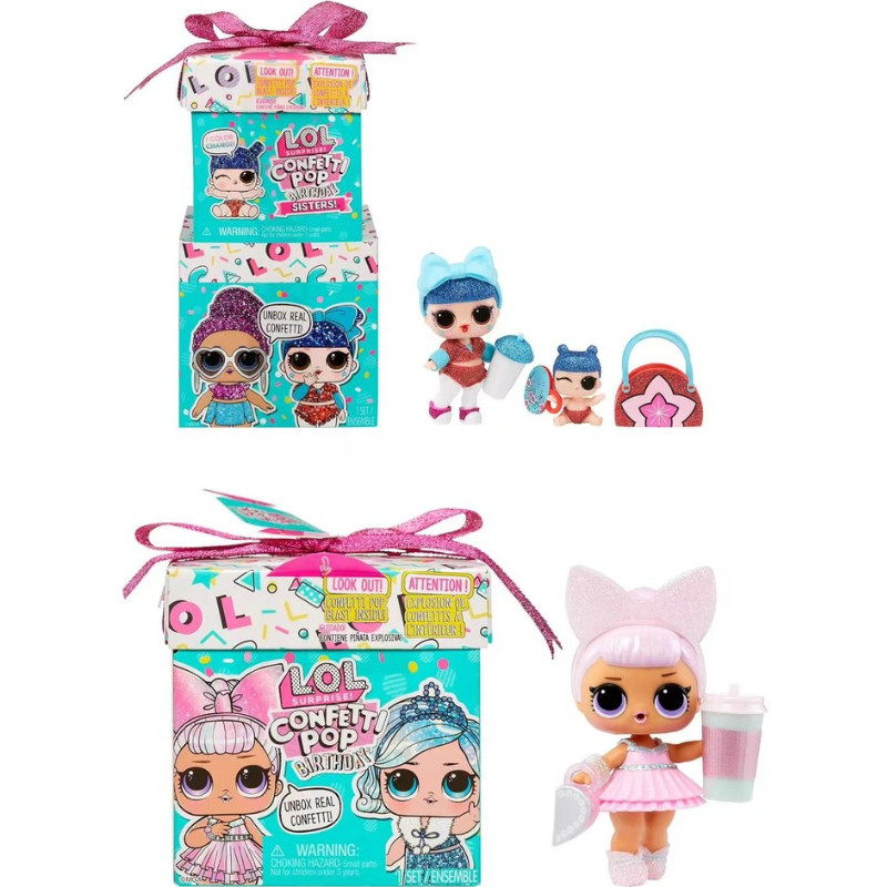 LOL Surprise Confetti Pop Doll 8 Surprises Birthday Gift for Girls 4 ...