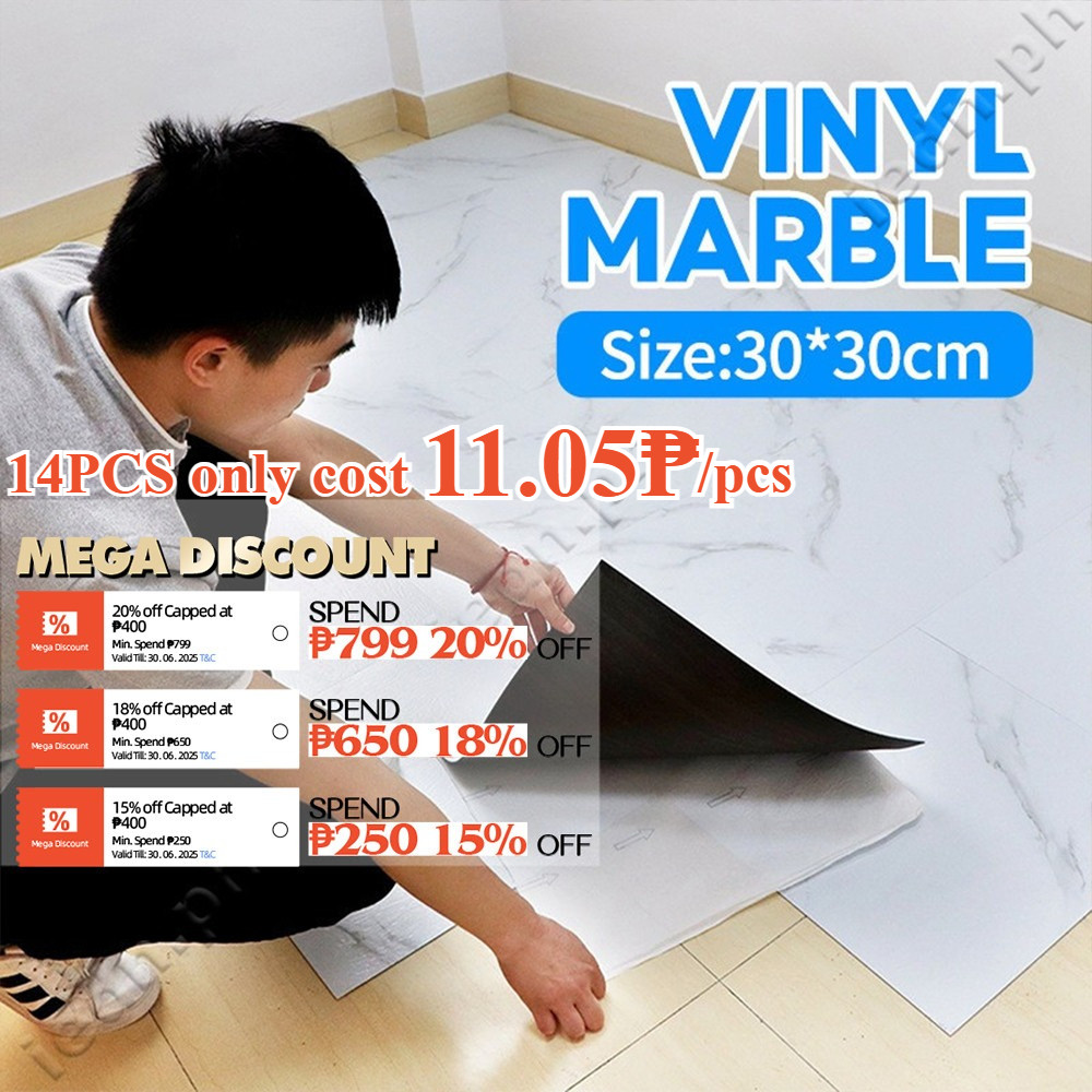 PVC Marble Vinyl Tiles Adhesive Tiles for Flooring Waterproof Removable ...