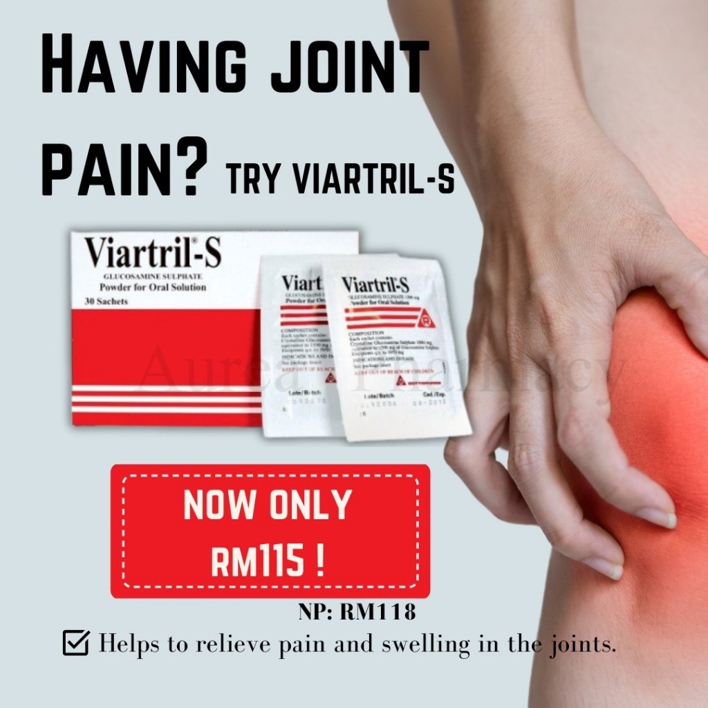 [buy 3 free 1]Viartril-S Glucosamine 1500mg 30’s Trusted Joint ...