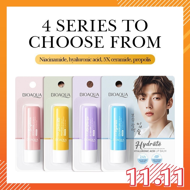 MAY BIOAQUA Hydrating & Brightening Lip Balm – Anti-Cracking ...