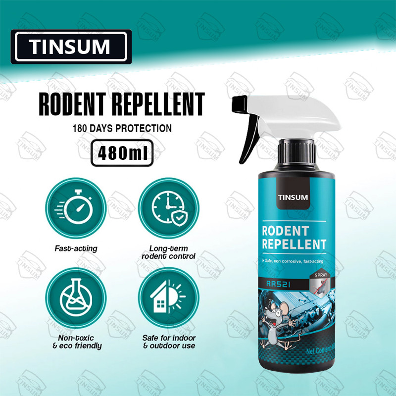 480ML Powerful Rat Repellent Spray Effective Anti-Rat Spray Repel Rat ...