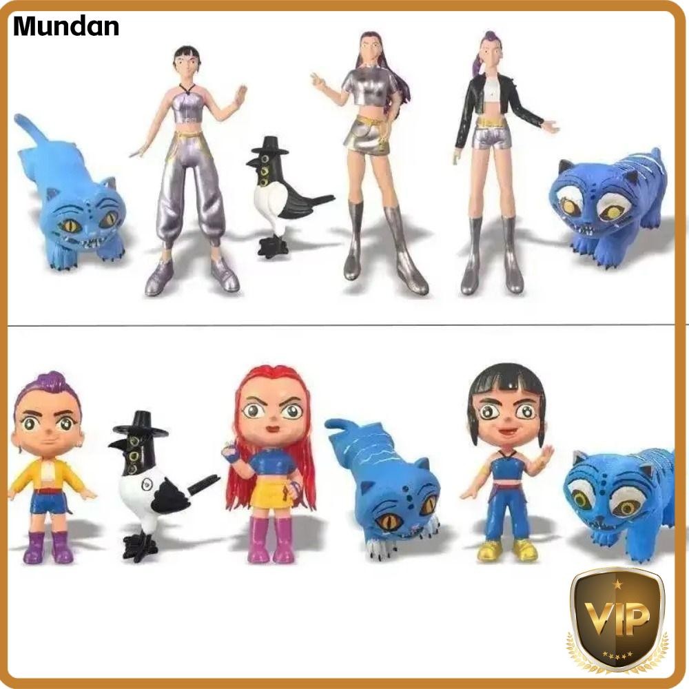 MUNDAN 6/12pcs Kpop Demon Hunters Figure, Rumi Mira Zoey Sussy PVC Huntrix Figures Toy ...