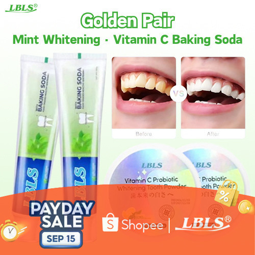 LBLS FDA Buy2 Take2 Mint Whitening·Vitamin C Baking Soda Toothpaste ...