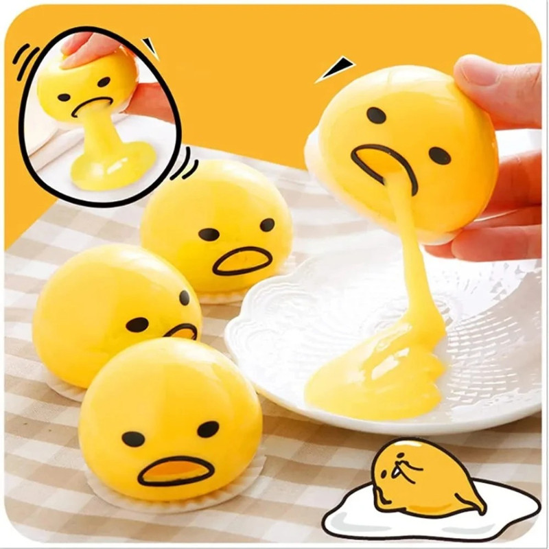 1/2/3pcs Sticky Funny Toy Disgusting Egg Yolk Brother Vomiting Egg Yolk ...