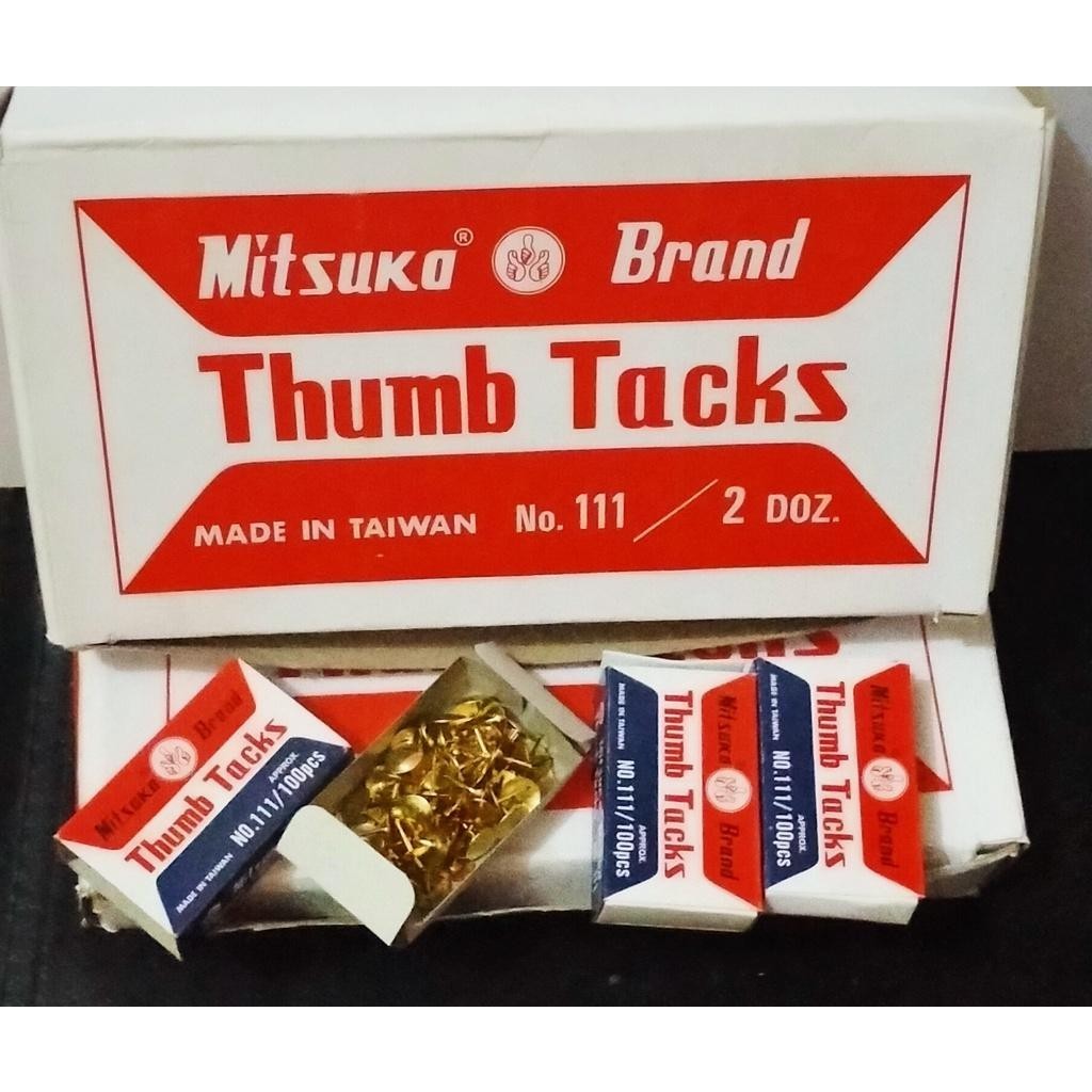 THUMBTACKS (MORE QUANTITY) Mitsuko Thumb Tacks COMES IN 24PACKS IN A ...