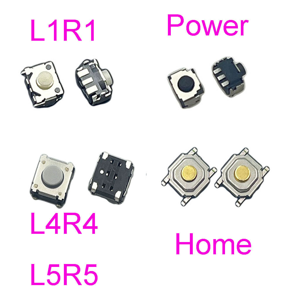 1PCS L4 R4 L5 R5 Buttons & Home &L1 R1 Micro Switch Button & Power ...