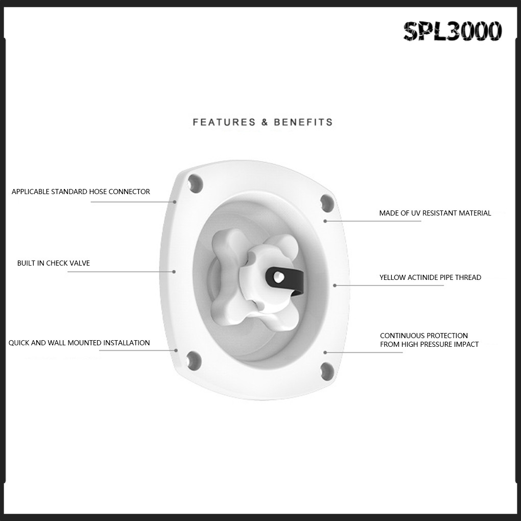 RV Valve Plastic One-way Check Valves Camper Boat Inlet Tank Water ...