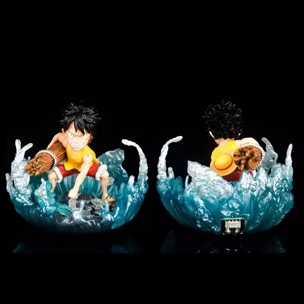 One Piece GK Mini Top Luffy Rufus Luminous Scene Statue Boxed Figurine ...