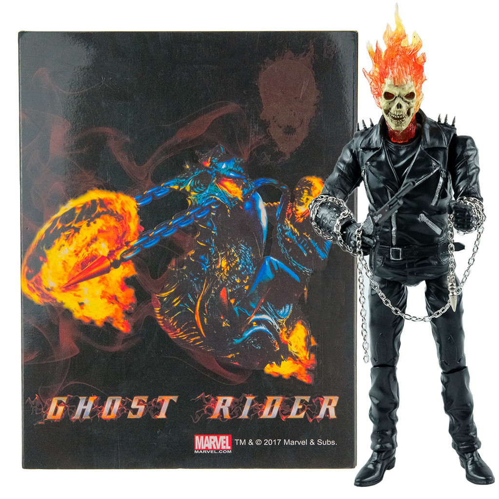 Marvel Superhero Evil Knight Soul Chariot Skeleton 30cm Joint Movable ...