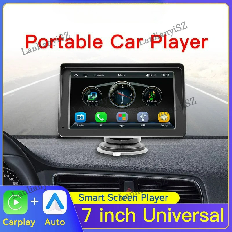 7 Inch Portable Car Mp5 Player Smart Stereo Radio Carplay Android Auto