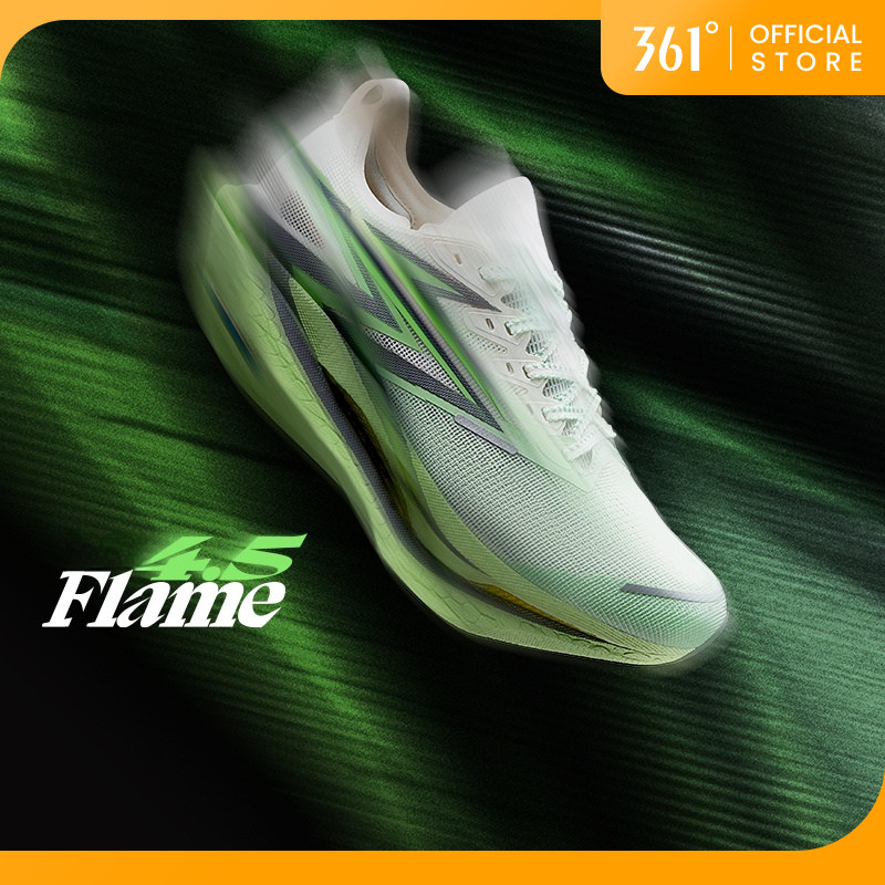 361 Degrees Flame 4.5 Men Marathon Professional Running Shoes Anti-Slip ...