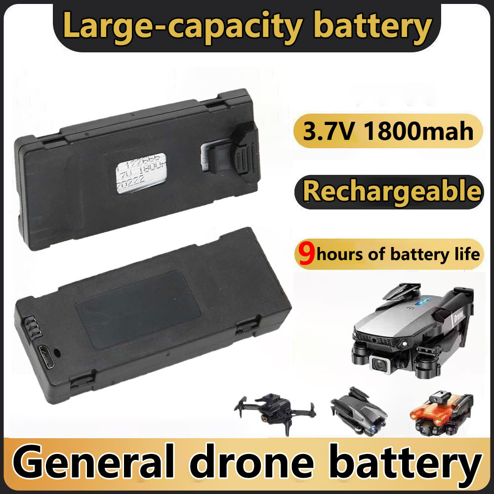 Drone Battery 3.7V 1800mAh Original Rechargeable Battery for E88, E99 ...